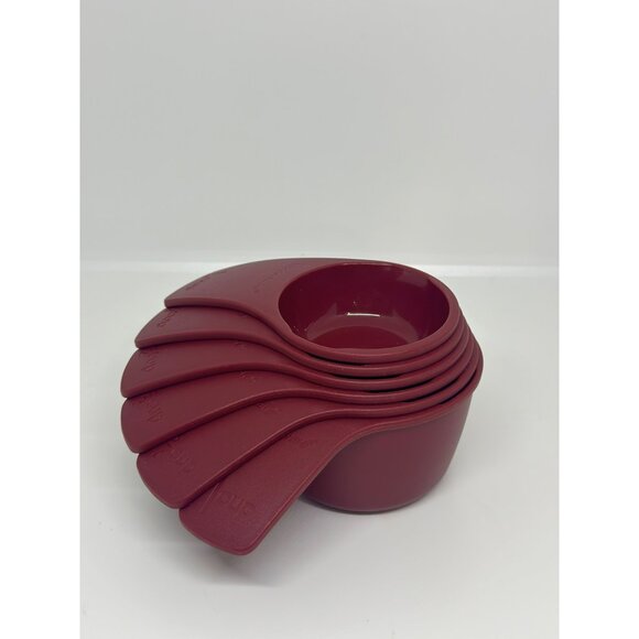 Tupperware | Accents | Tupperware Measuring Cups Set 6 Nesting Scoops ...